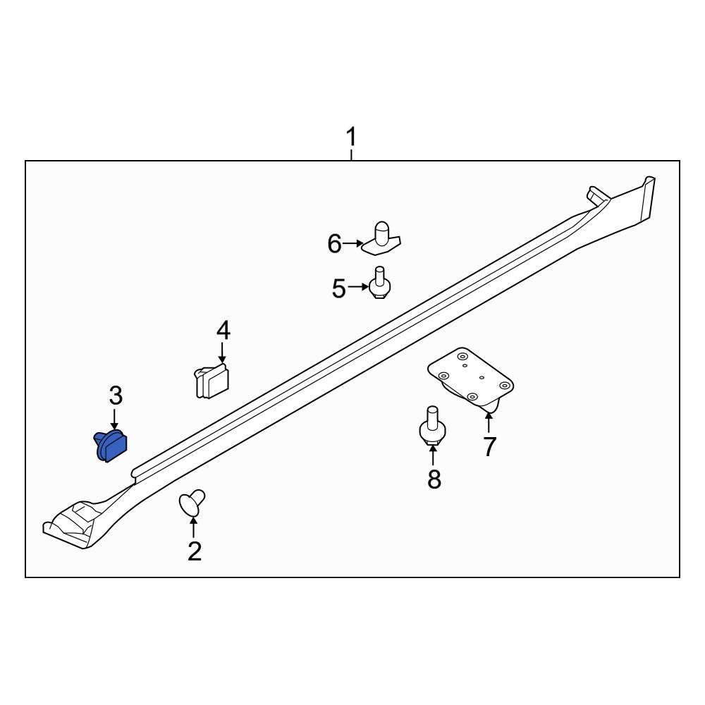 Kia OE 877593V000 - Rocker Panel Molding Clip