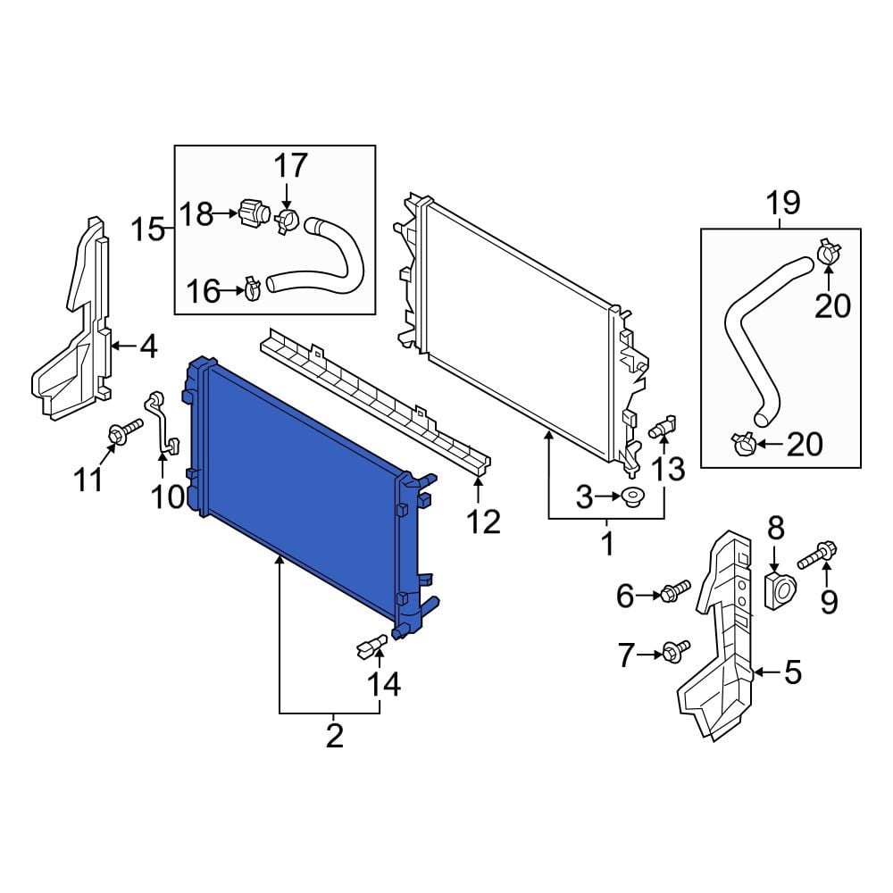 Kia OE 25308G2000 - Drive Motor Inverter Cooler