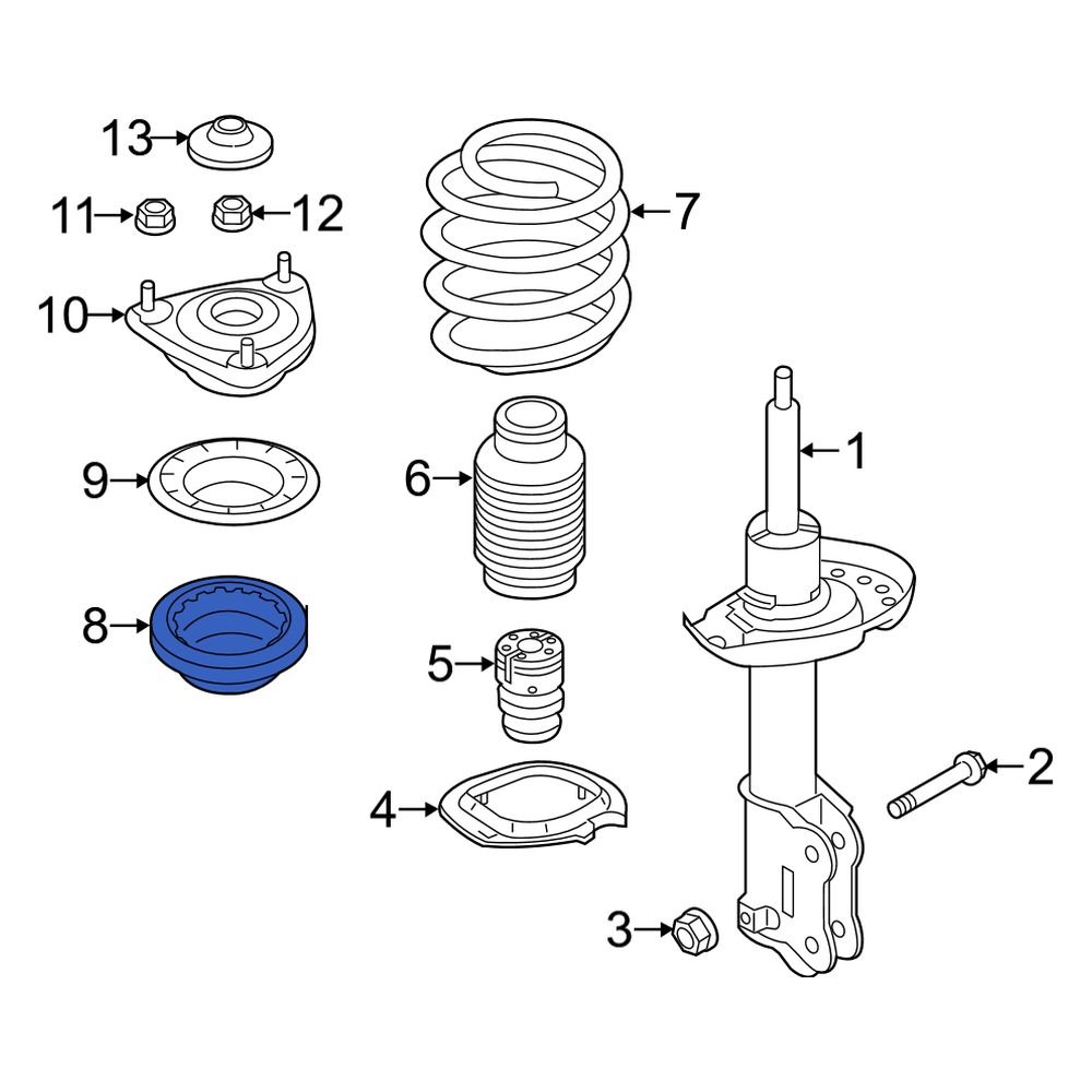 Kia OE 54612C1000 - Front Suspension Strut Bearing