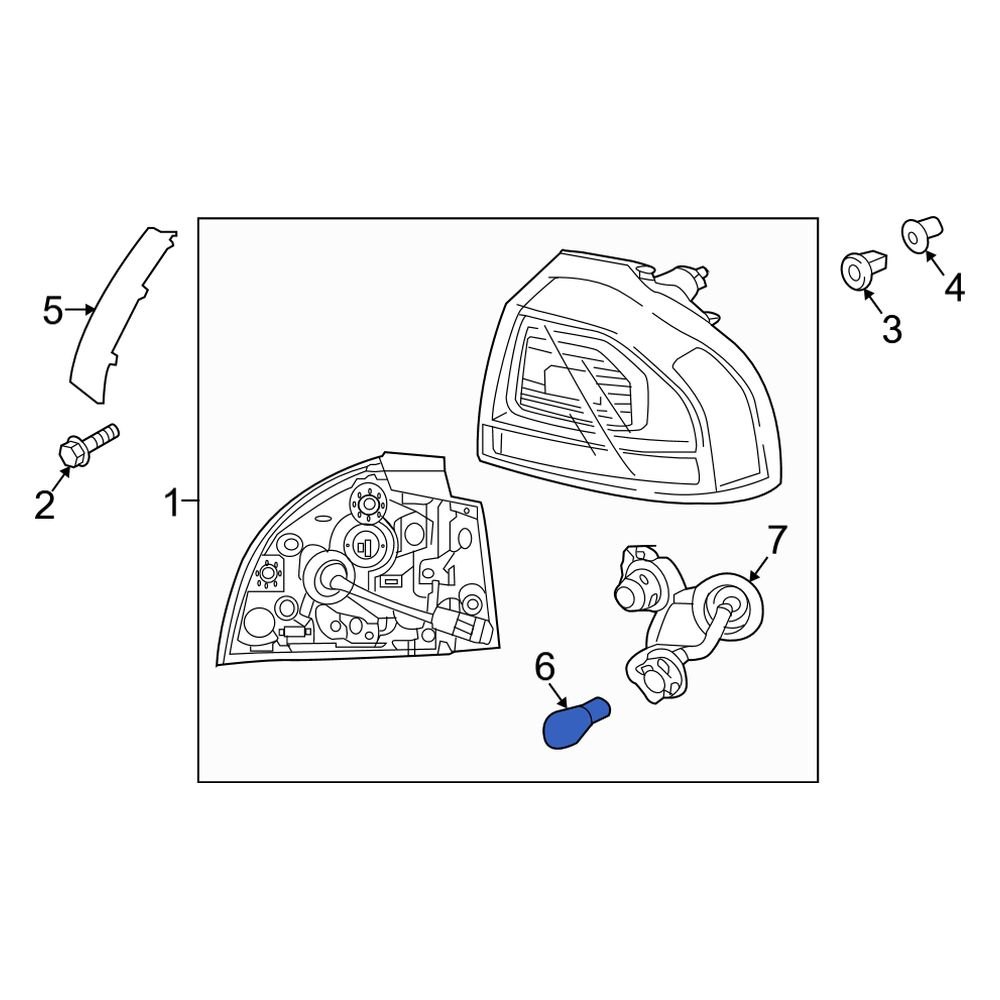 Kia OE 1864221007L - Rear Side Marker Light Bulb