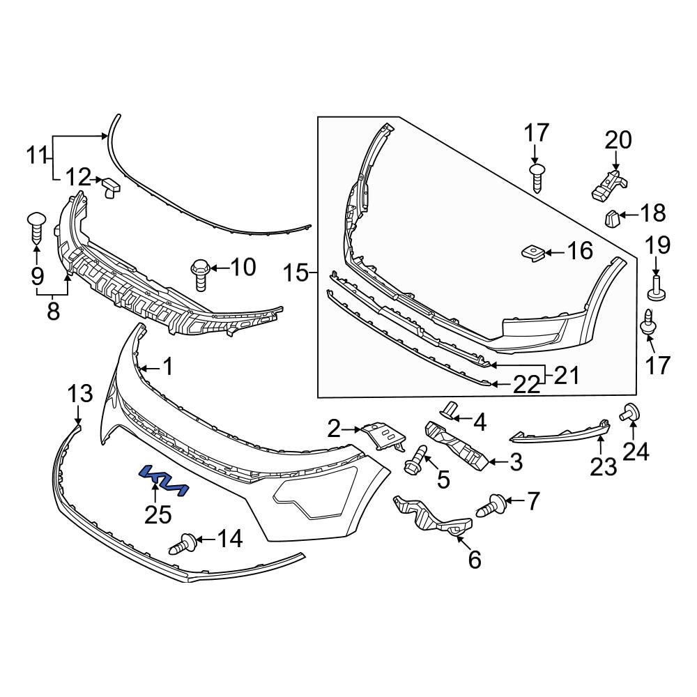 Kia OE 86300AT000 - Front Bumper Cover Emblem