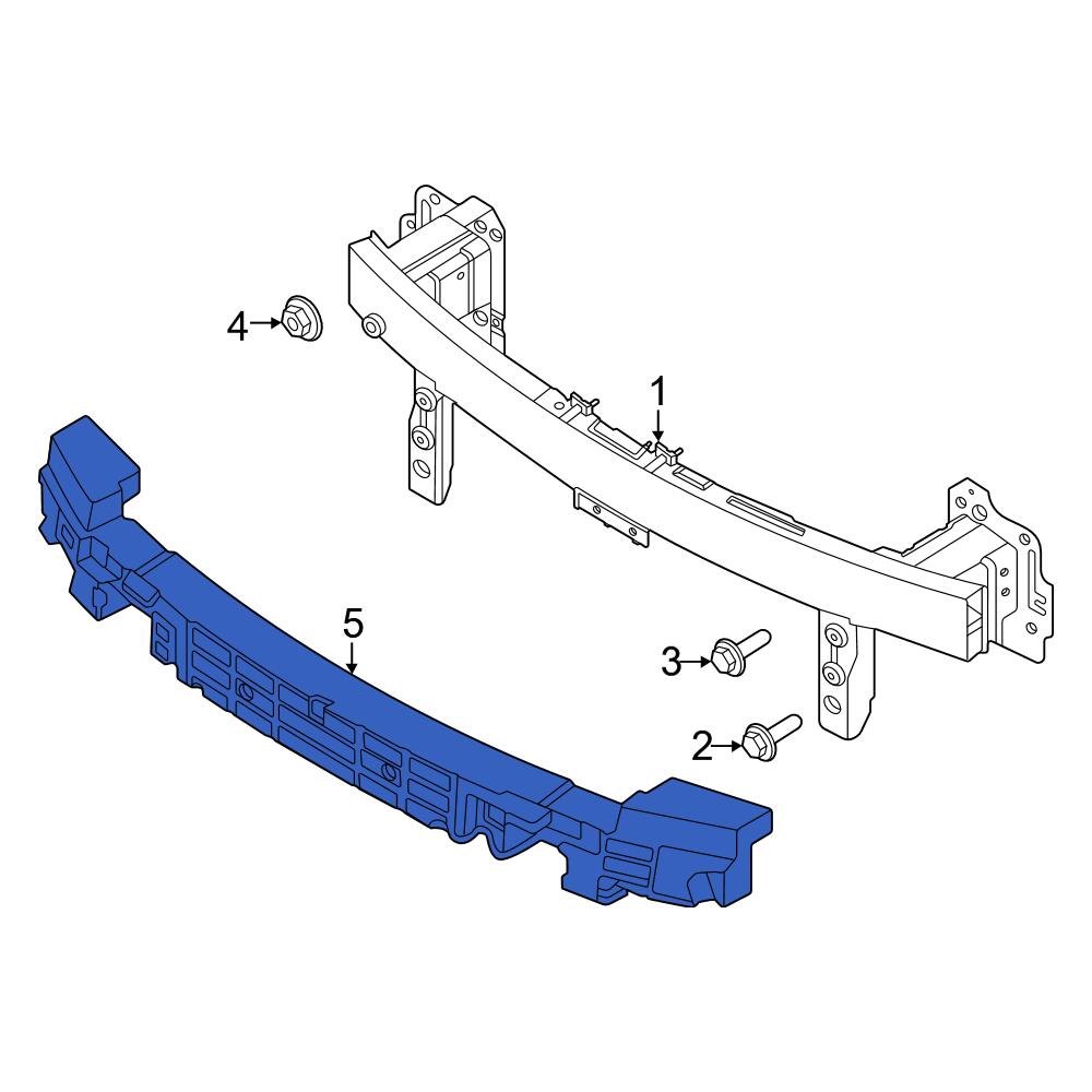 Kia OE 86520AT000 - Front Bumper Impact Absorber