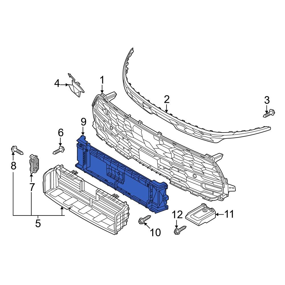 Kia OE 86958AO000 - Front Radiator Support Air Duct