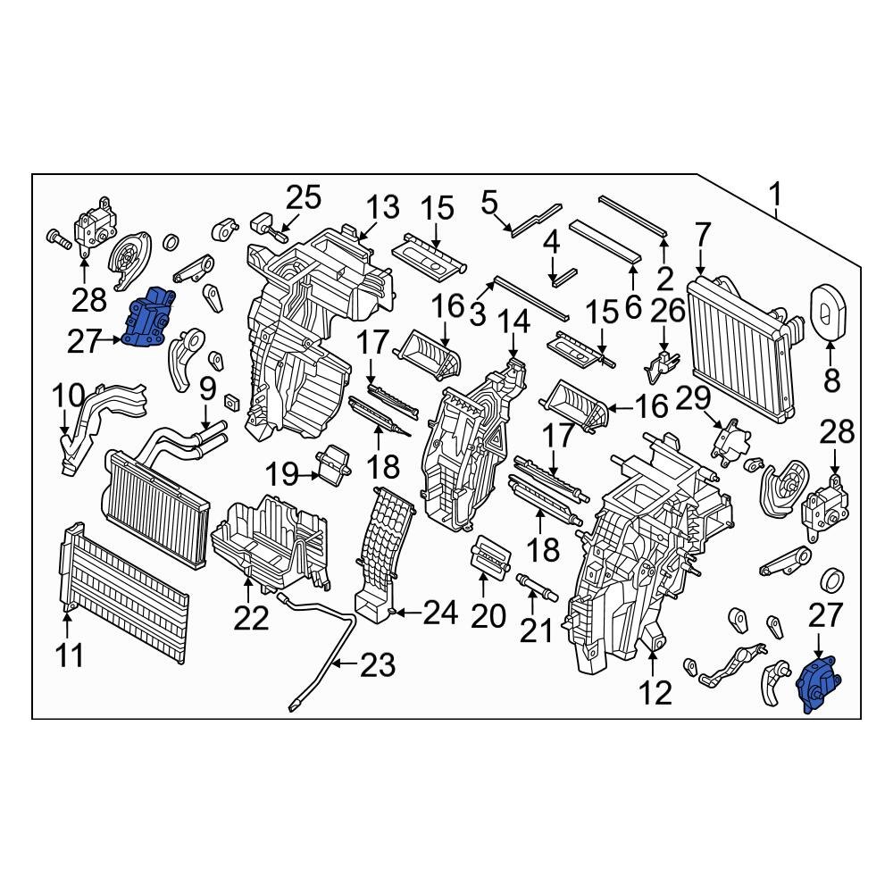 Kia OE 971573T000 - HVAC Air Inlet Door Actuator