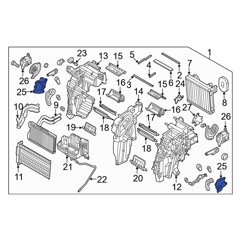 Kia OE 971573T000 - HVAC Air Inlet Door Actuator