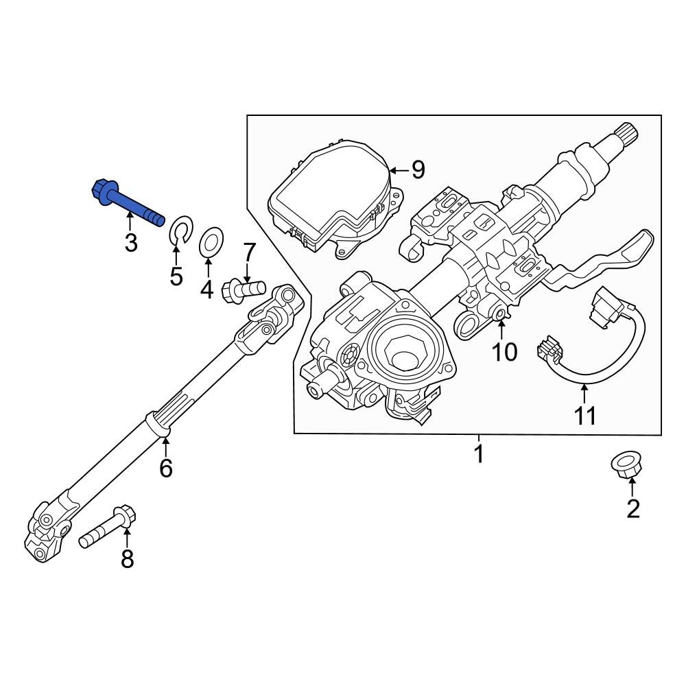 Kia OE 56315F2000 - Steering Column Bolt