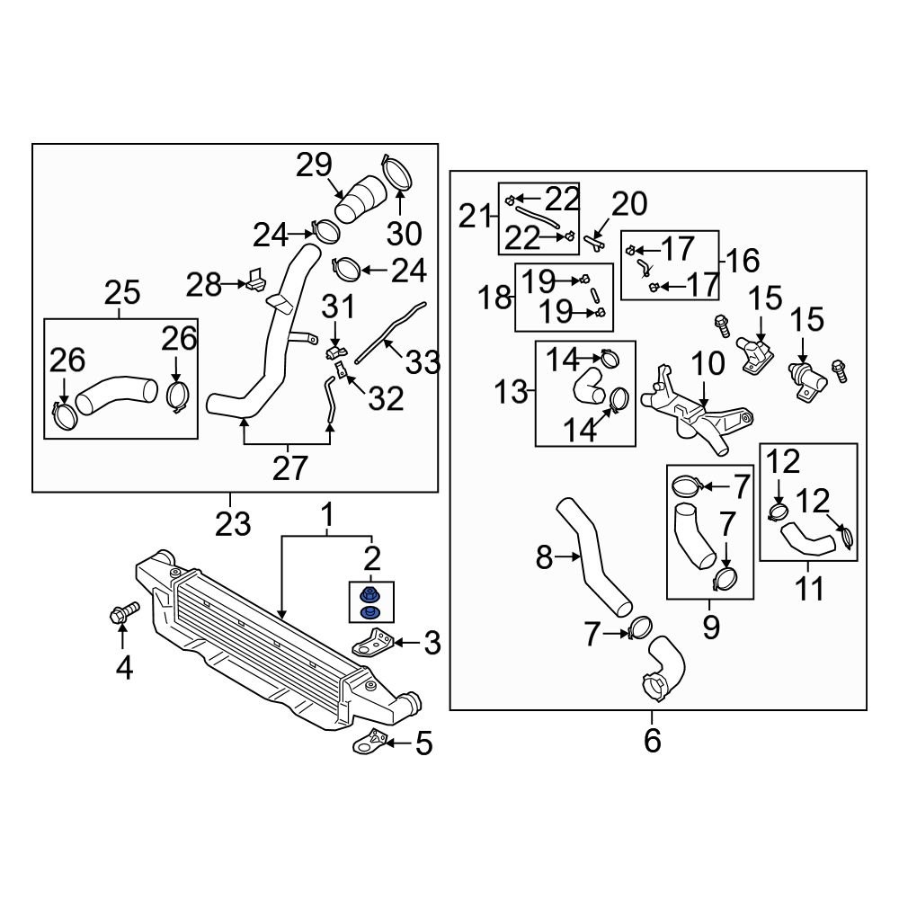 Kia OE 25336C1000 - Intercooler Insulator