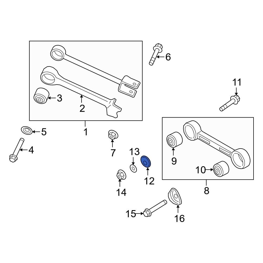 Kia OE 552232B100 - Rear Alignment Camber Adjusting Eccentric
