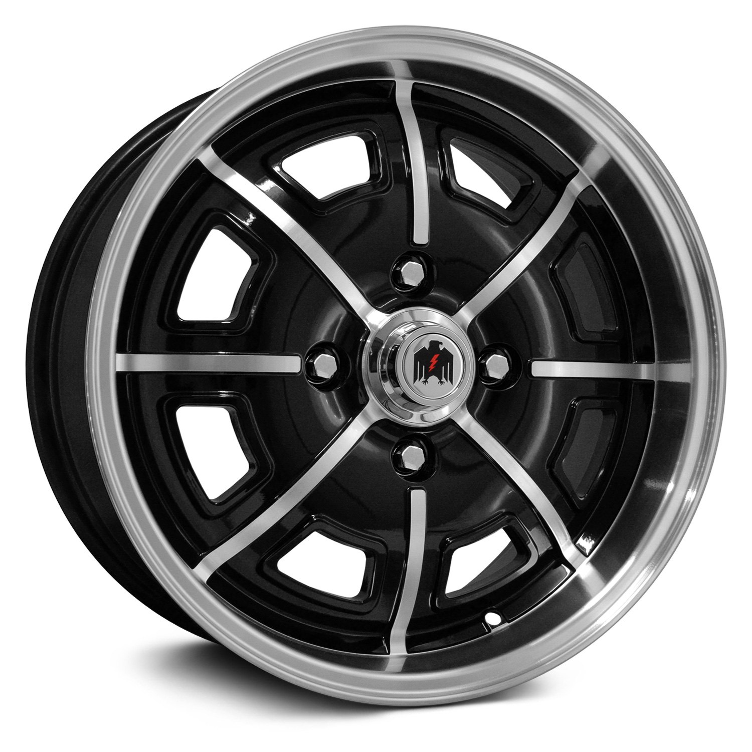 KLASSIK RÄDER® 914 - V2 Wheels - Gloss Black with Machined Face and ...