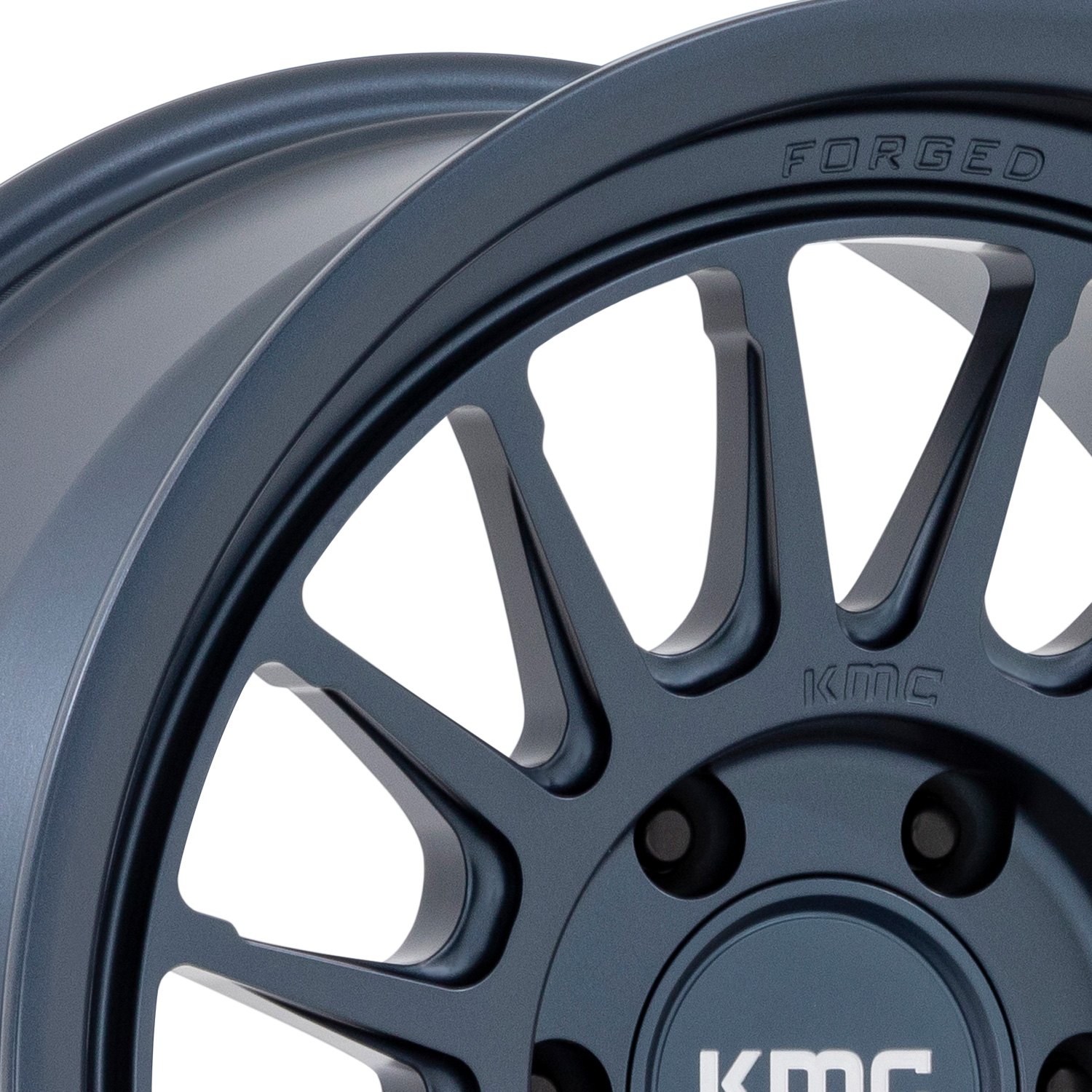 KMC® KM452 IMPACT FORGED MONOBLOCK Wheels - Metallic Blue Rims