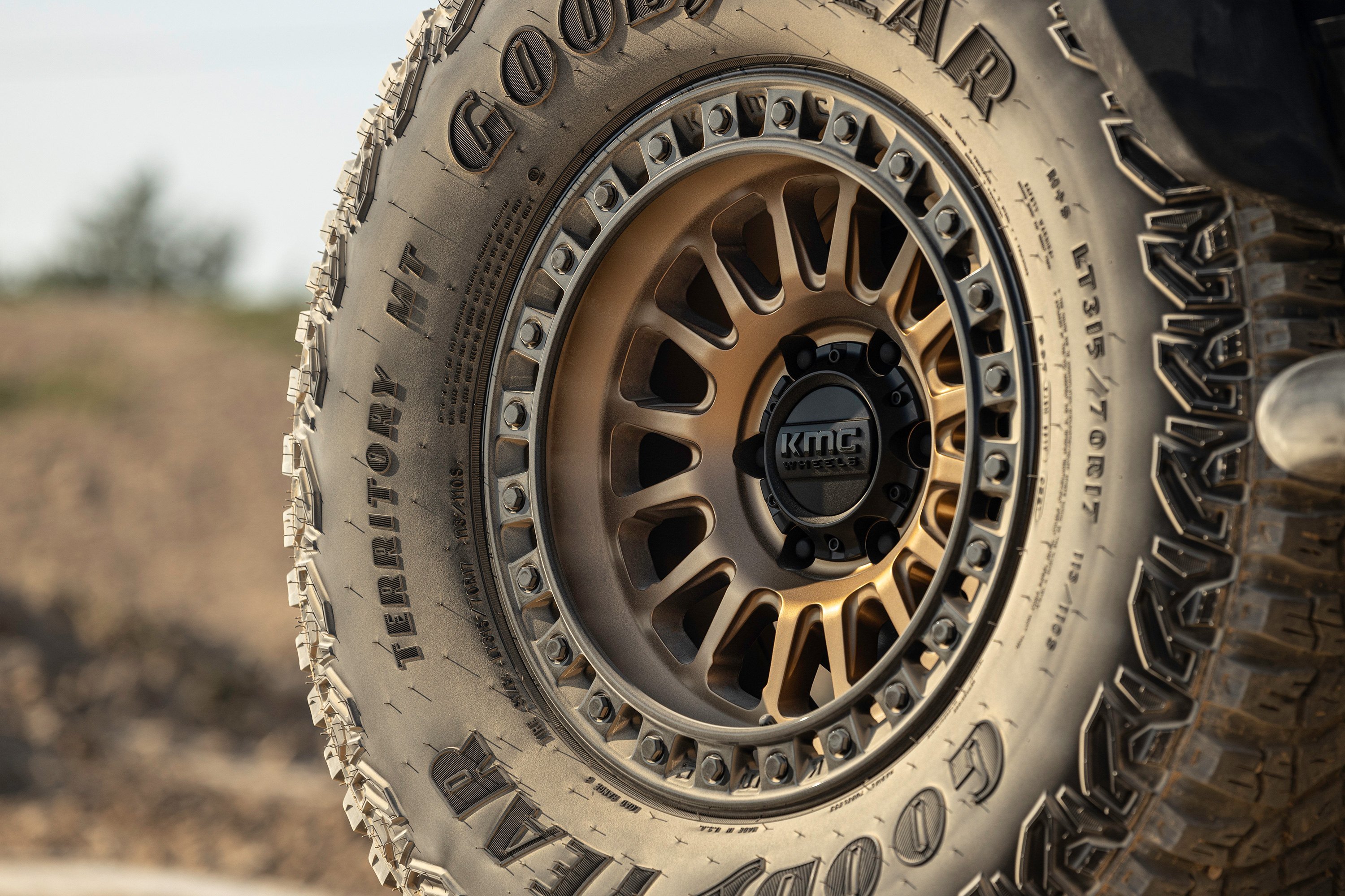 KMC® KM552 IMS Wheels - Matte Bronze with Gloss Black Lip Rims