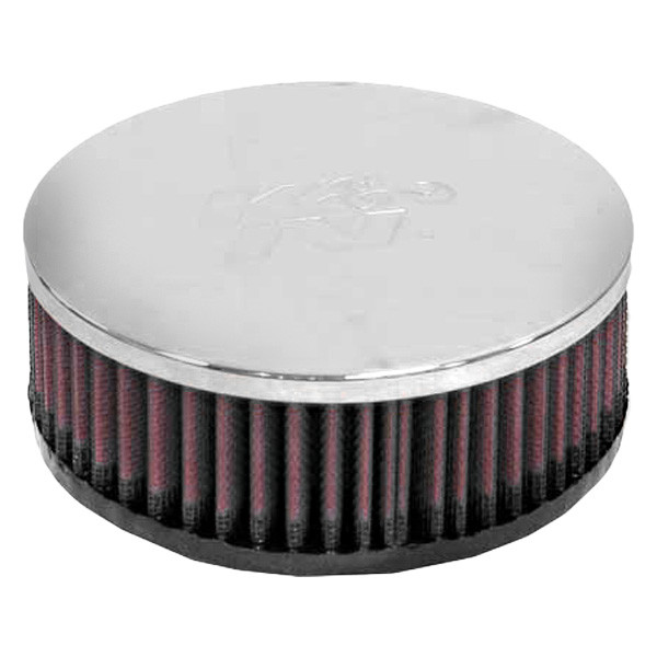 K&N® RC-2440 - Round Straight Red Air Filter (2" F x 5.375" OD x 2" H)