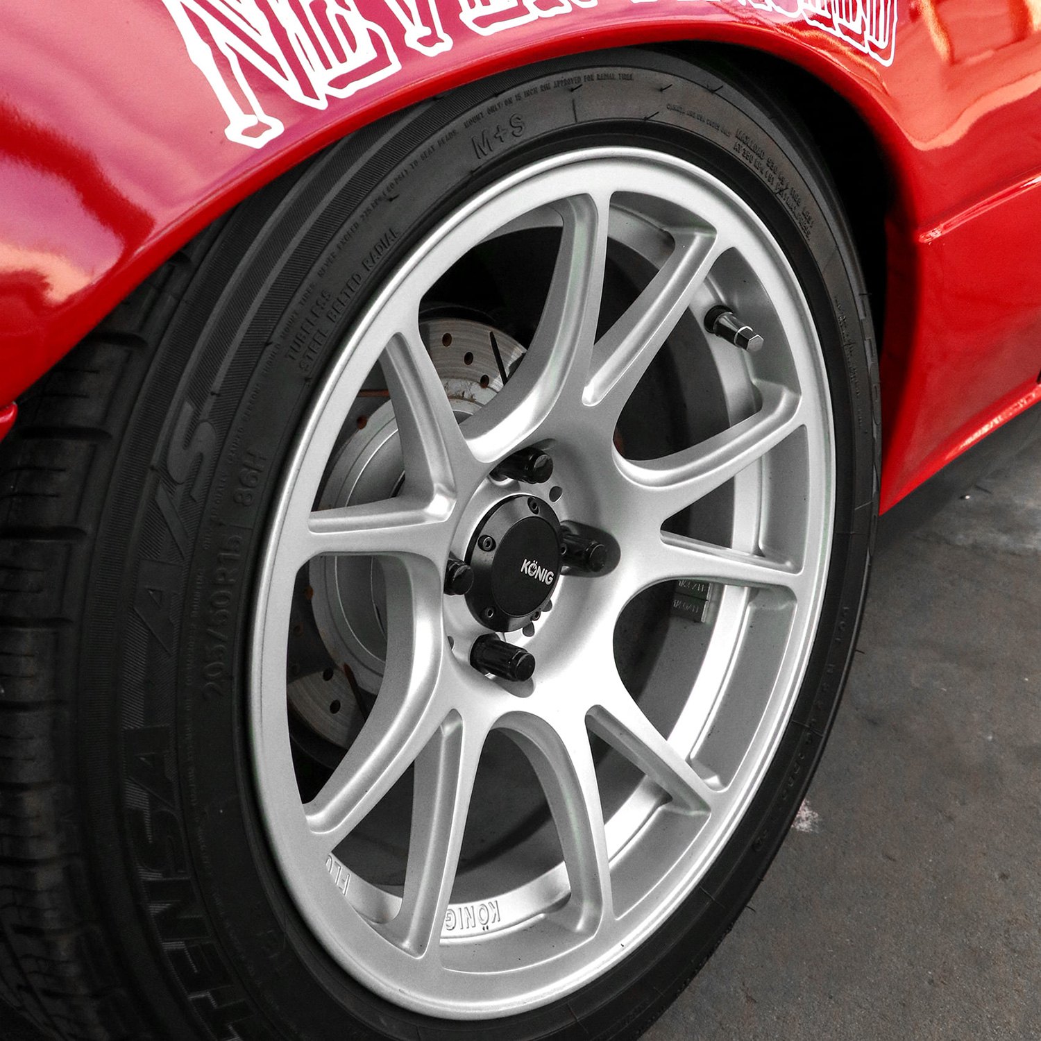 KONIG® FREEFORM Wheels - Matte Silver Rims - FM8851243S