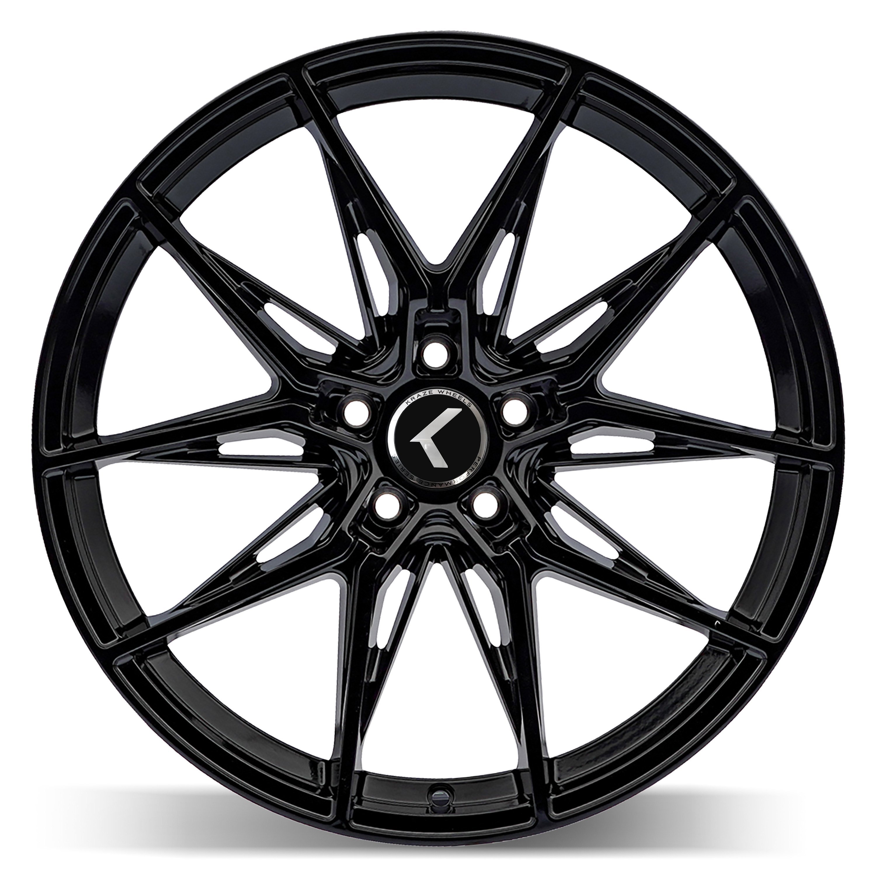 KRAZE® 196 EVOLVE Wheels - Gloss Black Rims