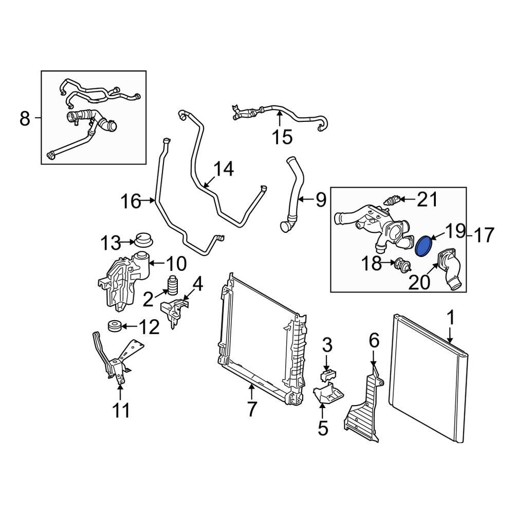 Land Rover OE 4413478 - Engine Coolant Thermostat Housing Gasket