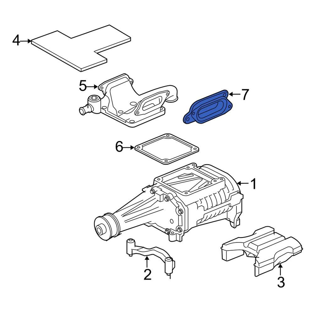 Land Rover OE PHD500075 - Engine Air Intake Hose