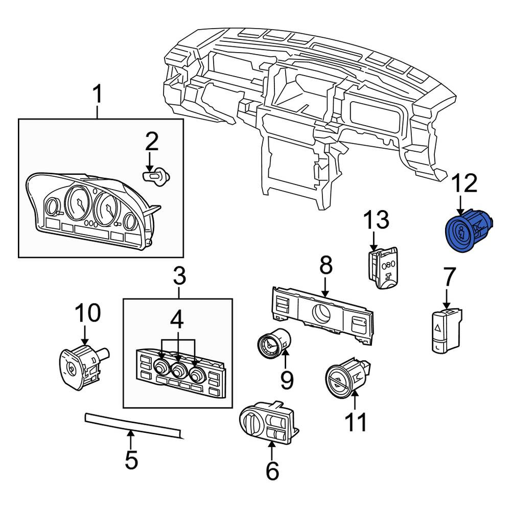 Land Rover OE LR050802 - Ignition Switch