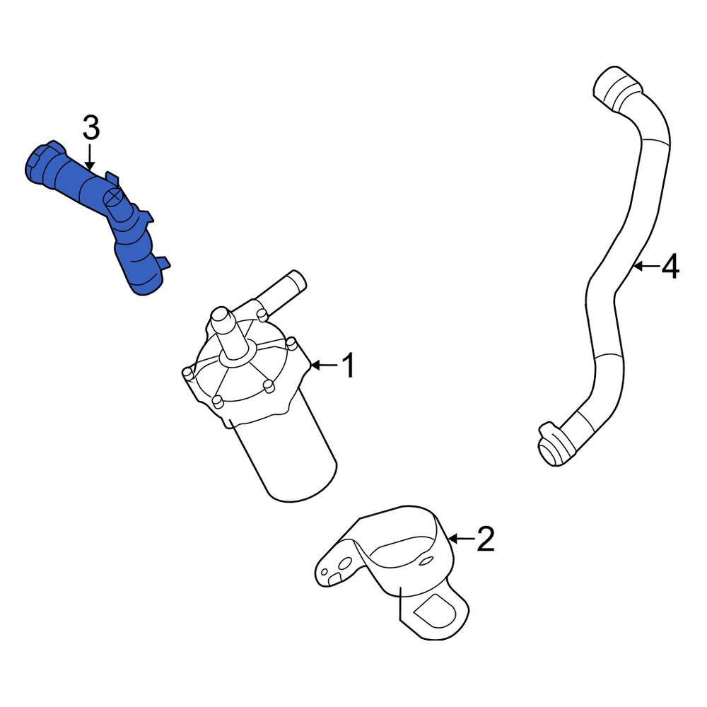 Land Rover OE LR017362 - Upper Radiator Coolant Hose