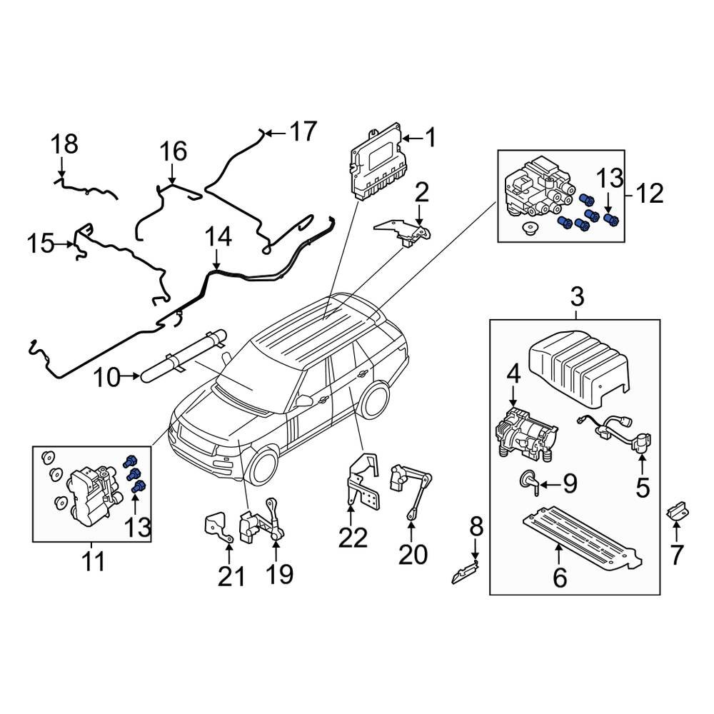 Land Rover OE LR044836 - Air Suspension Solenoid Connector