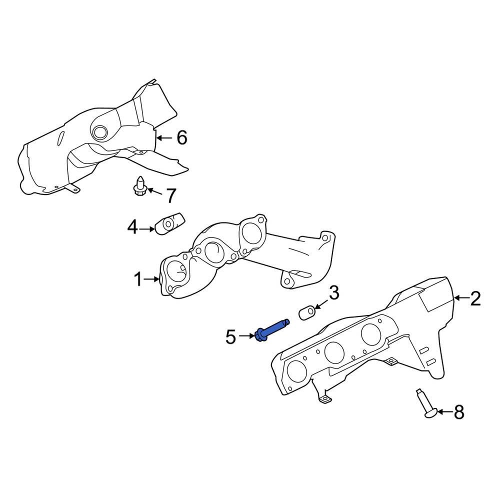Land Rover OE LR034008 - Exhaust Manifold Bolt