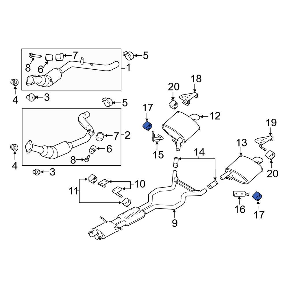 Land Rover OE LR025064 - Exhaust System Hanger