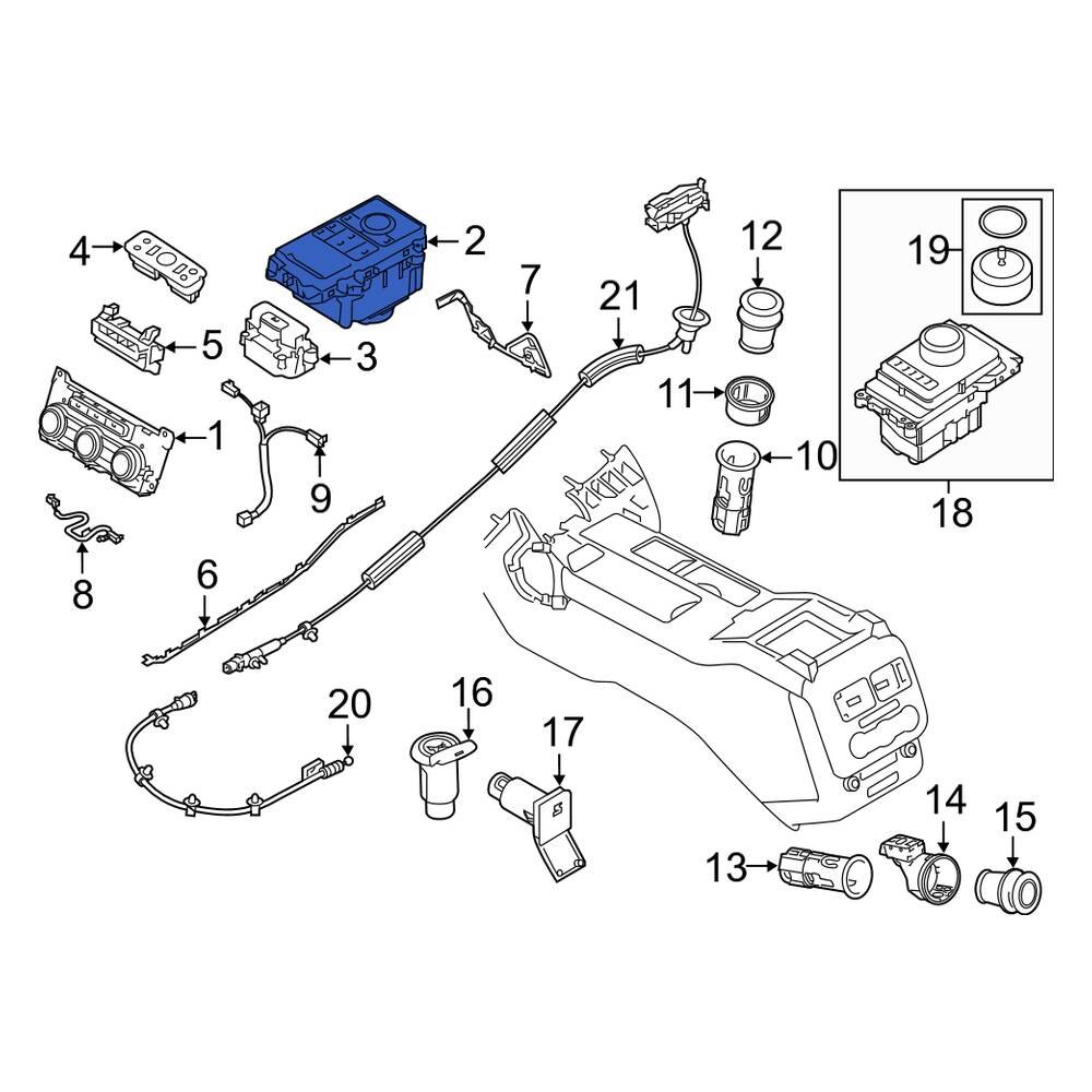 Land Rover OE LR125095 - Combination Switch