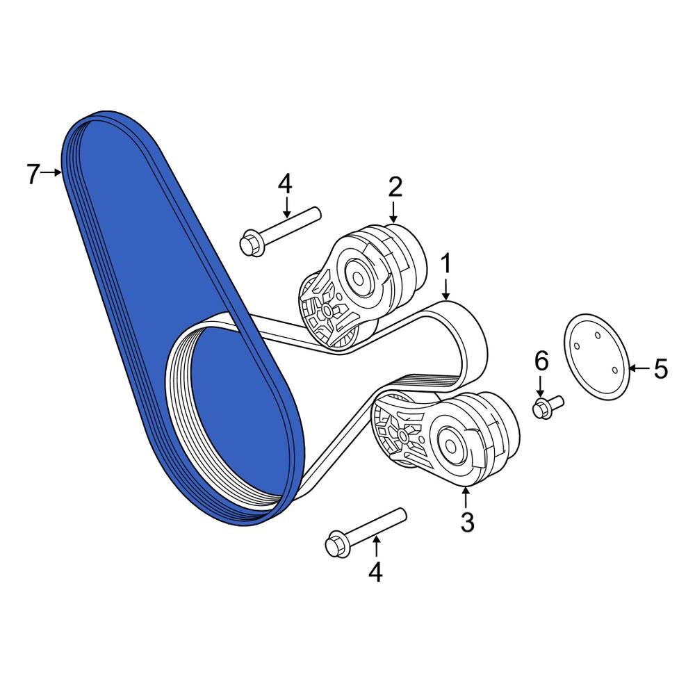 Land Rover OE LR011327 - Accessory Drive Belt