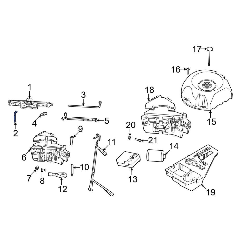 Land Rover OE LR163175 - Floor Jack Bracket
