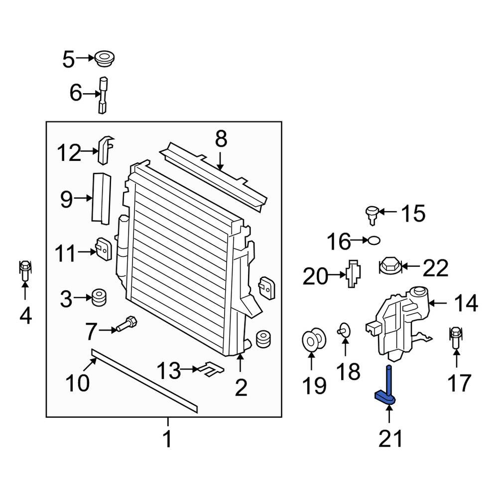 Land Rover OE PCJ500030 - Engine Coolant Level Sensor