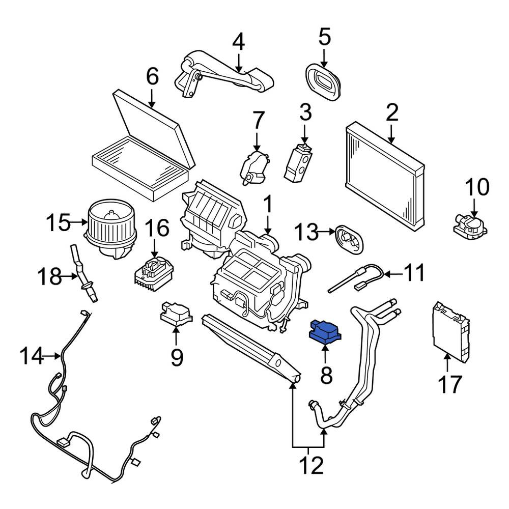 Land Rover OE LR041273 - Left HVAC Blend Door Actuator
