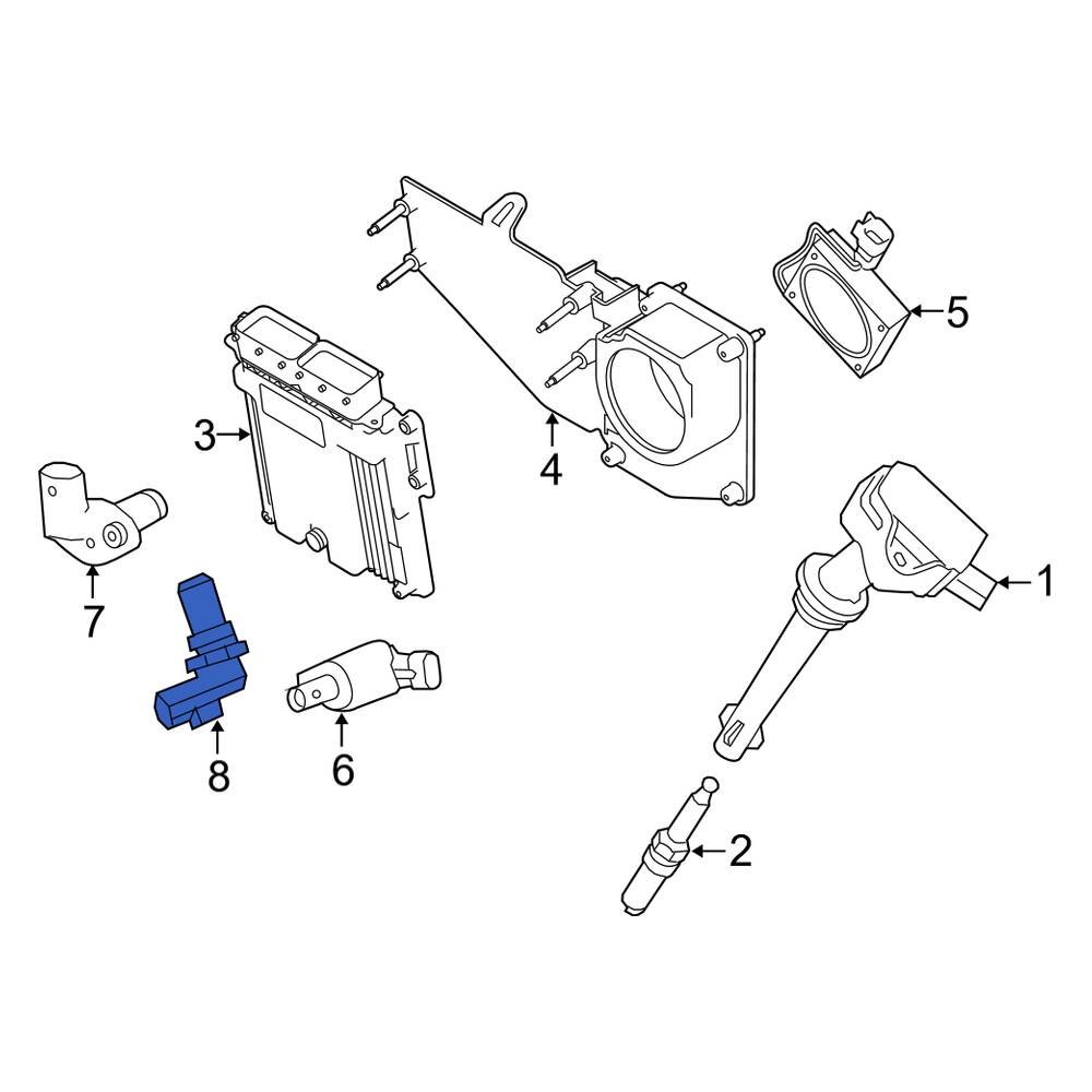 Land Rover OE LR035561 - Engine Crankshaft Position Sensor