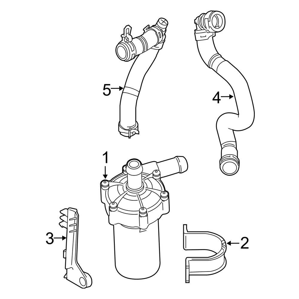 Land Rover OE LR013684 - Lower Radiator Coolant Hose