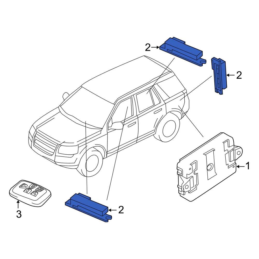 Land Rover OE LR012709 - Keyless Entry Antenna