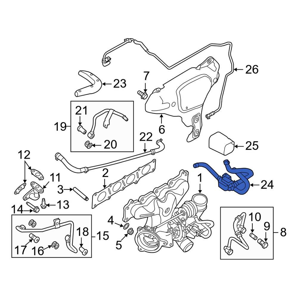 Land Rover OE LR074184 - Turbocharger Wastegate