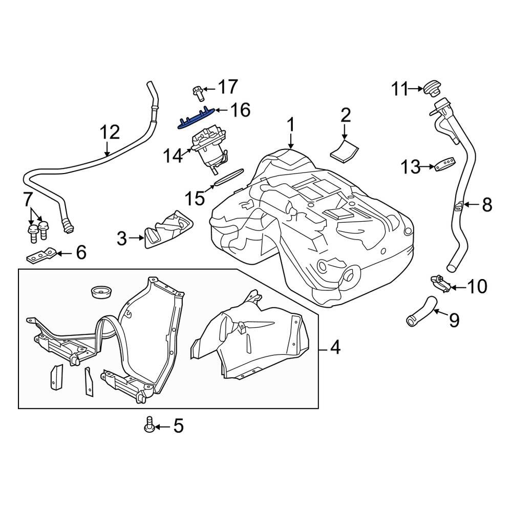 Land Rover OE LR003778 - Fuel Tank Lock Ring