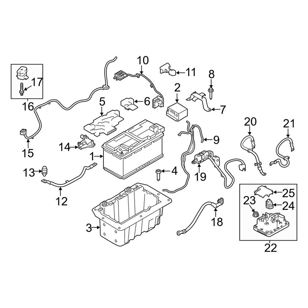 Land Rover OE LR073414 - Vehicle Battery