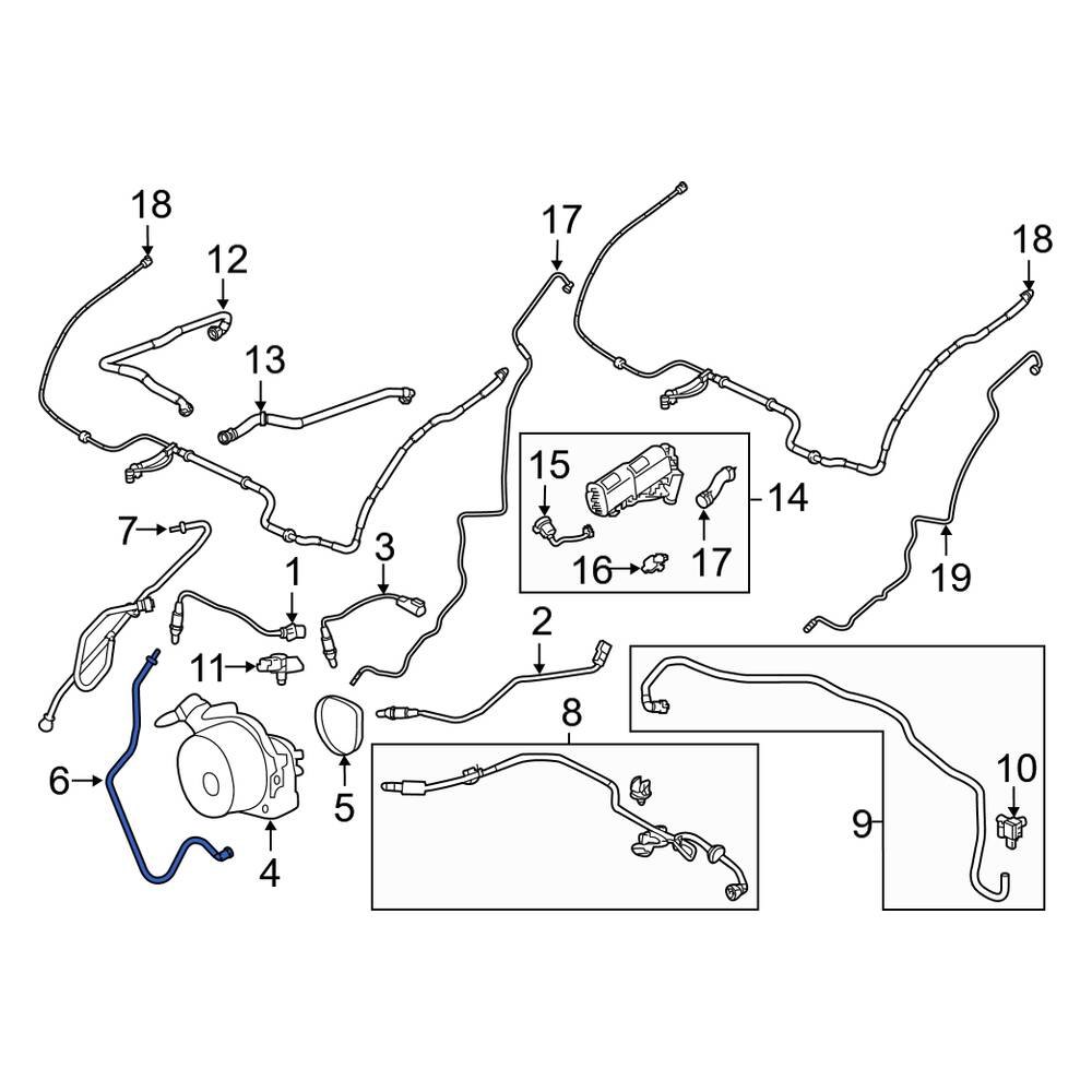 Land Rover OE LR048194 - Vacuum Hose