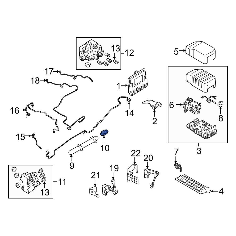 Land Rover OE LR044836 - Air Suspension Solenoid Connector