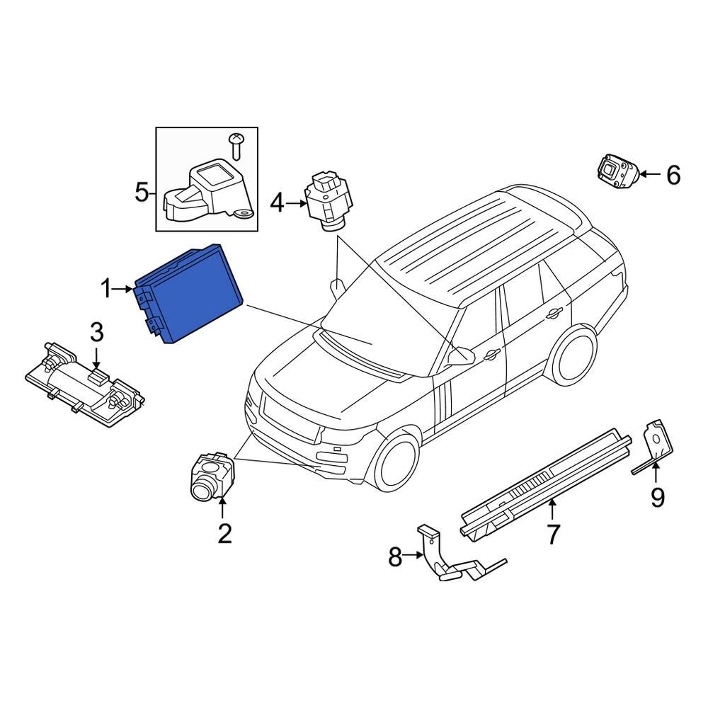 Land Rover OE LR156762 - Upper GPS Navigation System