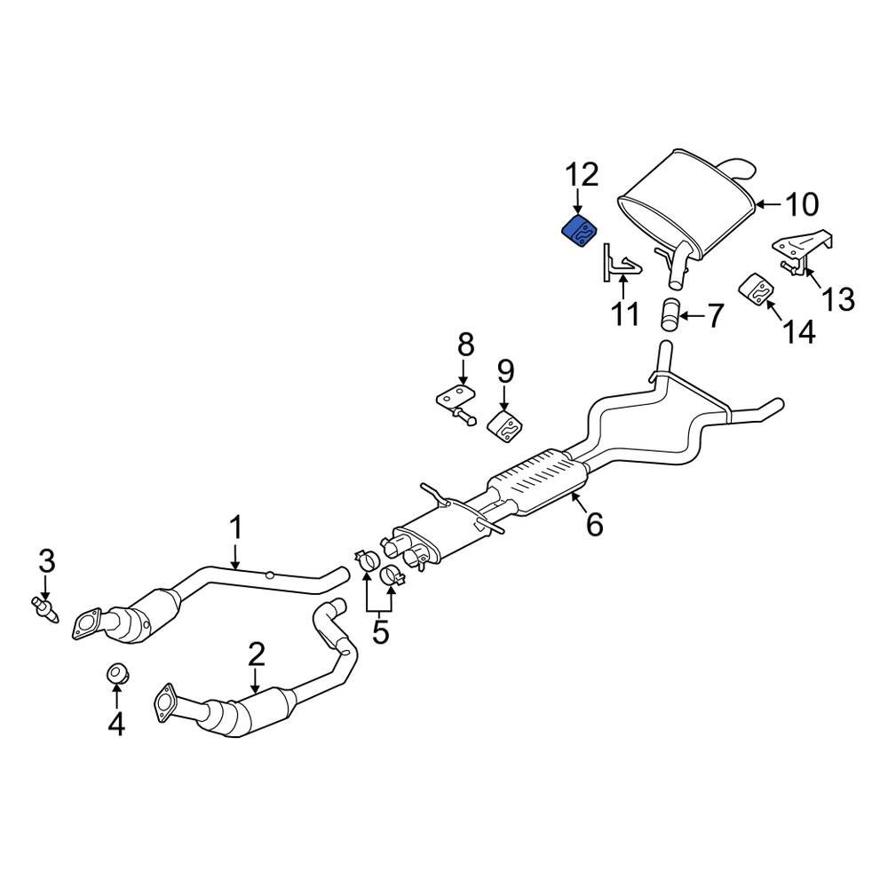 Land Rover OE LR090360 - Exhaust System Hanger
