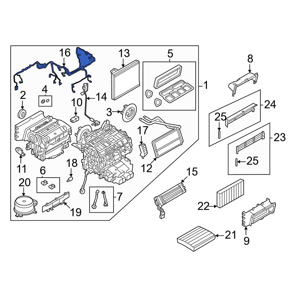 Land Rover OE LR157503 - HVAC System Wiring Harness