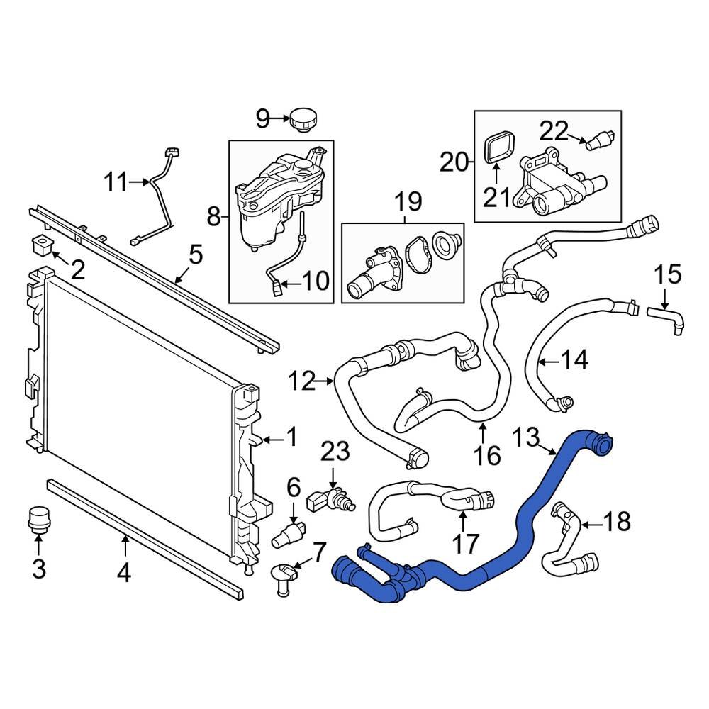 Land Rover OE LR094510 - Lower Radiator Coolant Hose
