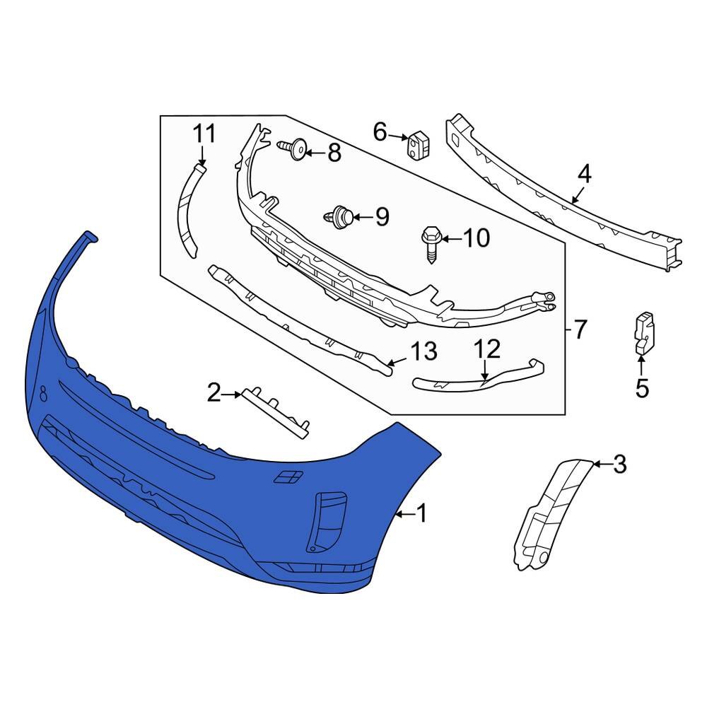 Land Rover OE LR159873 - Front Bumper Cover