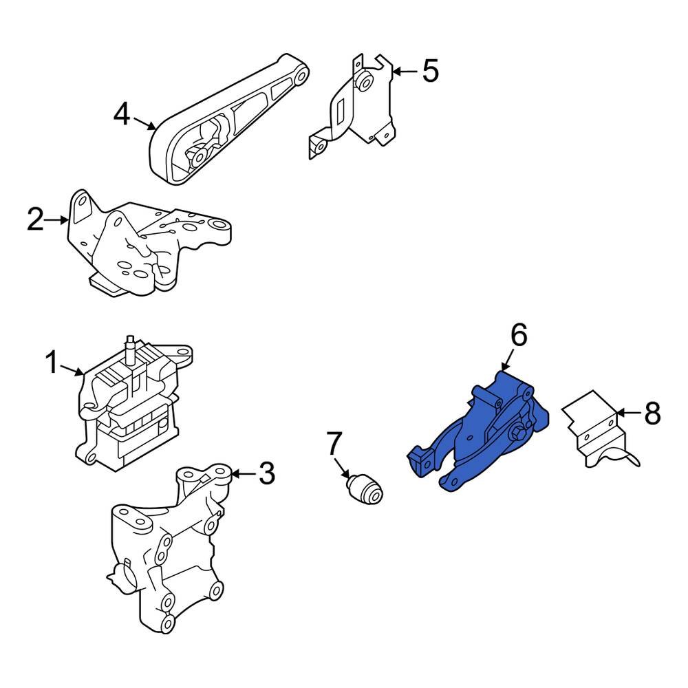 Land Rover OE LR114070 - Engine Torque Strut Mount