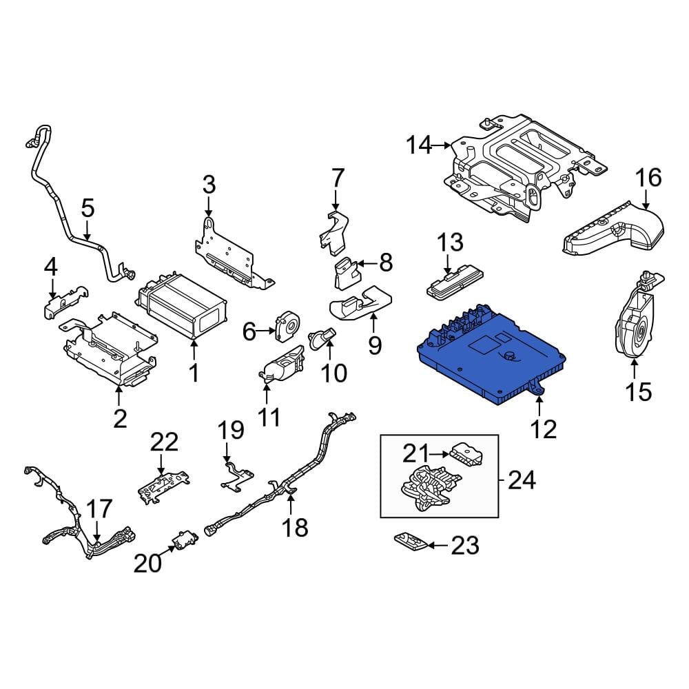 Land Rover OE 433123464 - Hybrid Voltage Converter