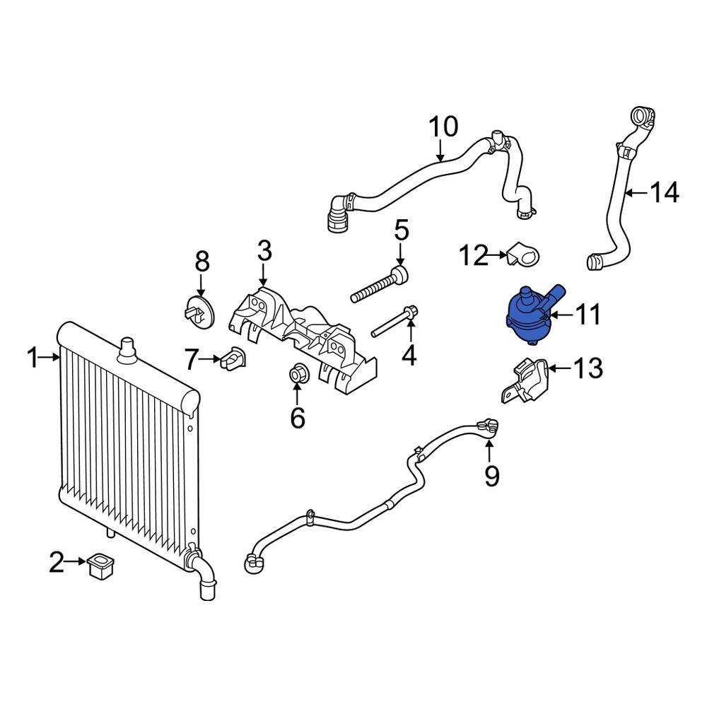 Land Rover OE LR067228 - Engine Auxiliary Water Pump