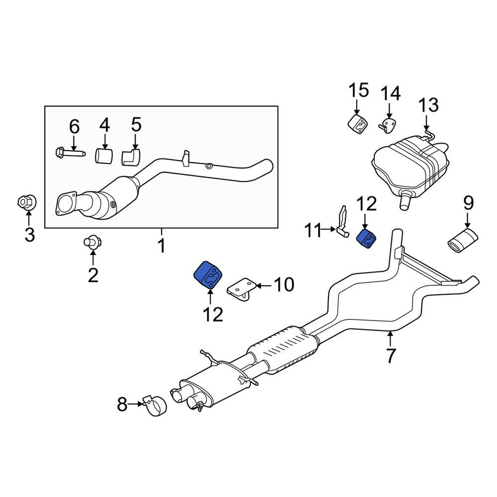Land Rover OE LR090360 - Exhaust System Hanger