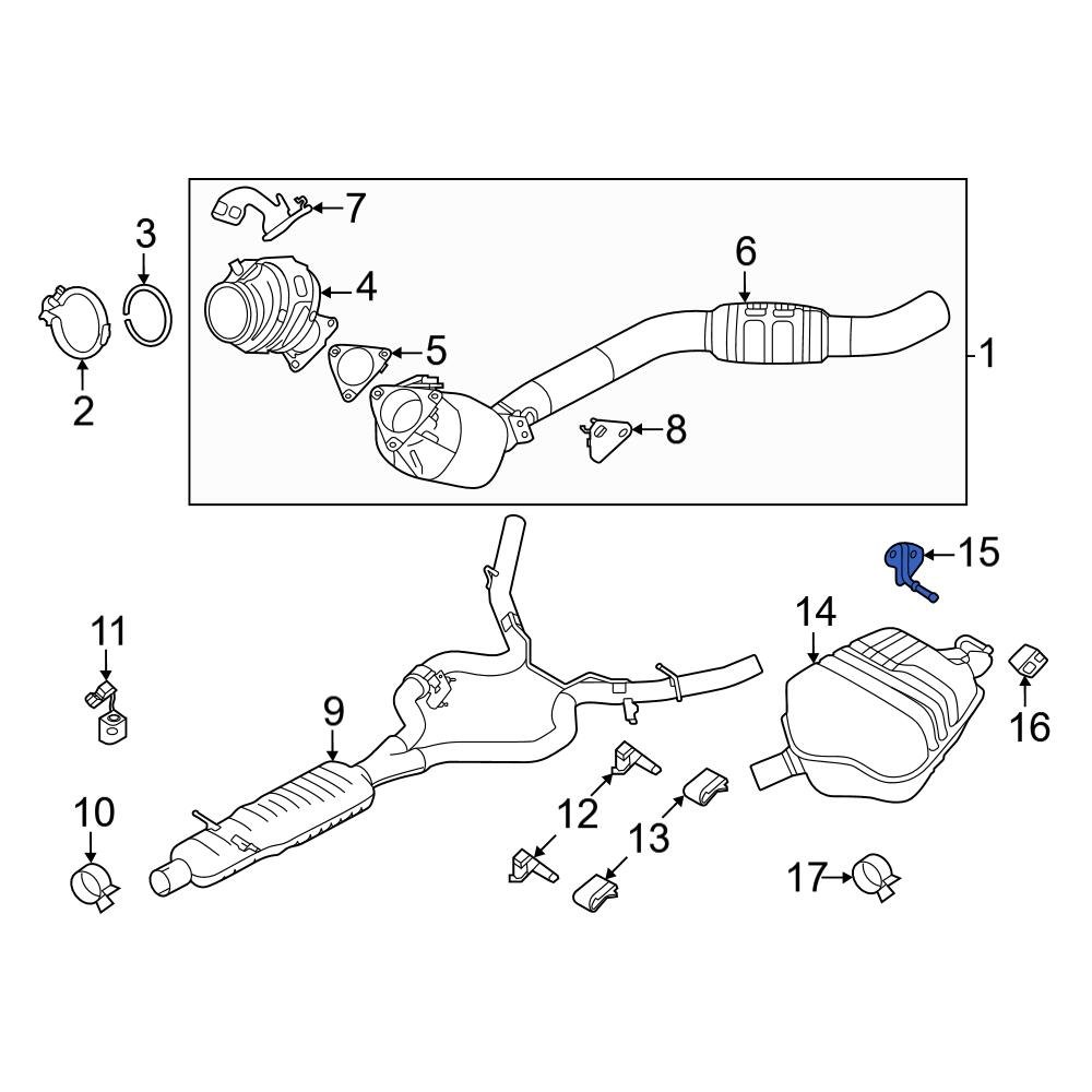 Land Rover OE LR090360 - Exhaust System Hanger