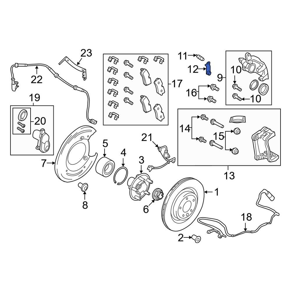 Land Rover OE STC1913 - Rear Brake Bleeder Screw Cap