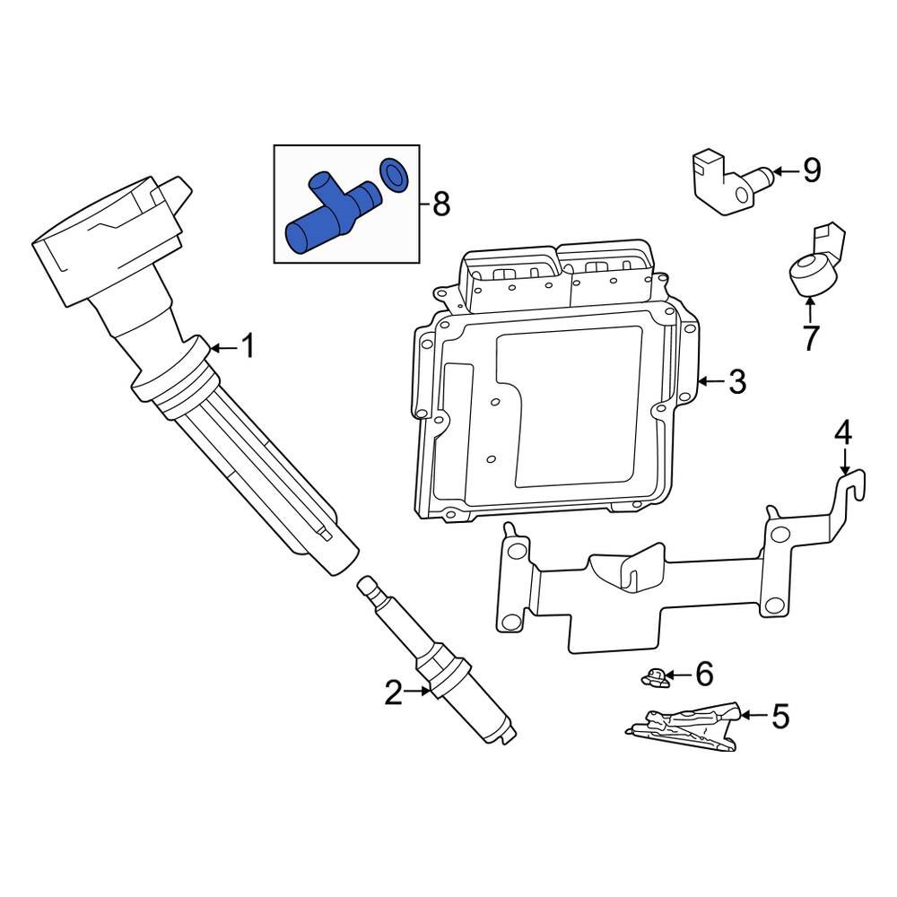 Land Rover OE LR035561 - Engine Crankshaft Position Sensor